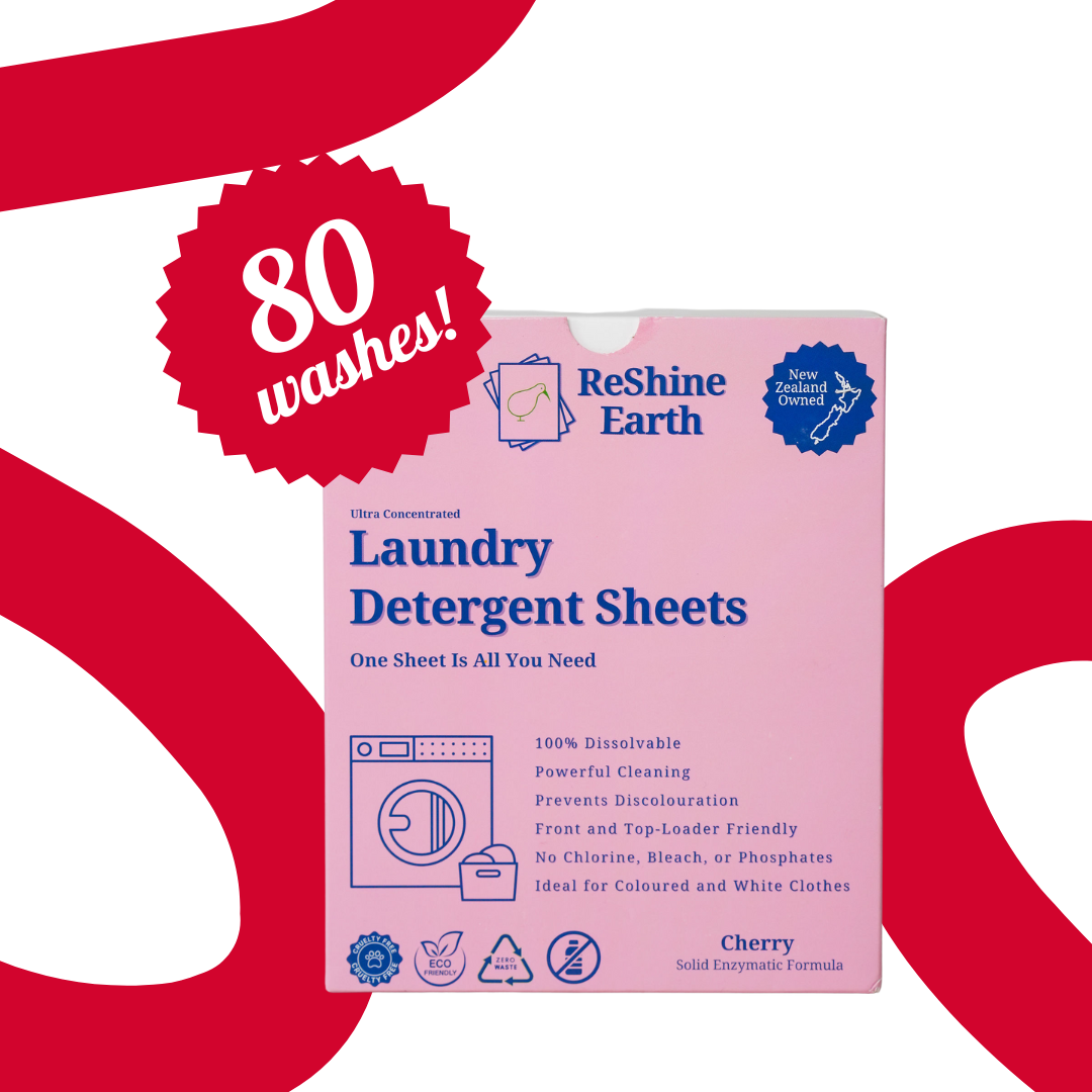 Eco-Friendly Laundry Detergent Sheets | Cherry Starter Pack 80 Washes ...